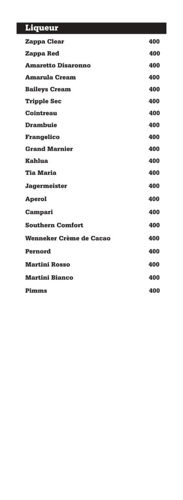 Menus | The Local Grill