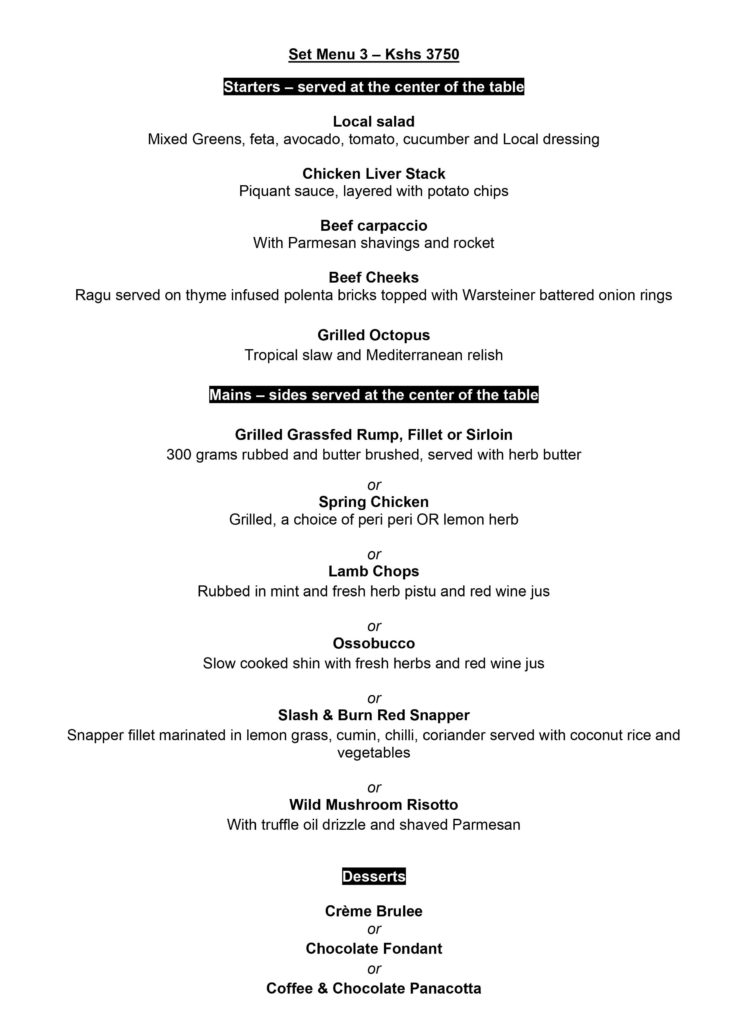 Menus | The Local Grill